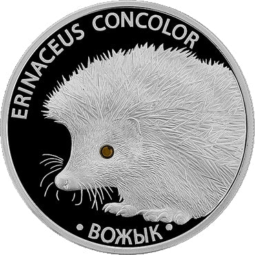 2011 Belarus Hedgehog Silver Coin – ZM