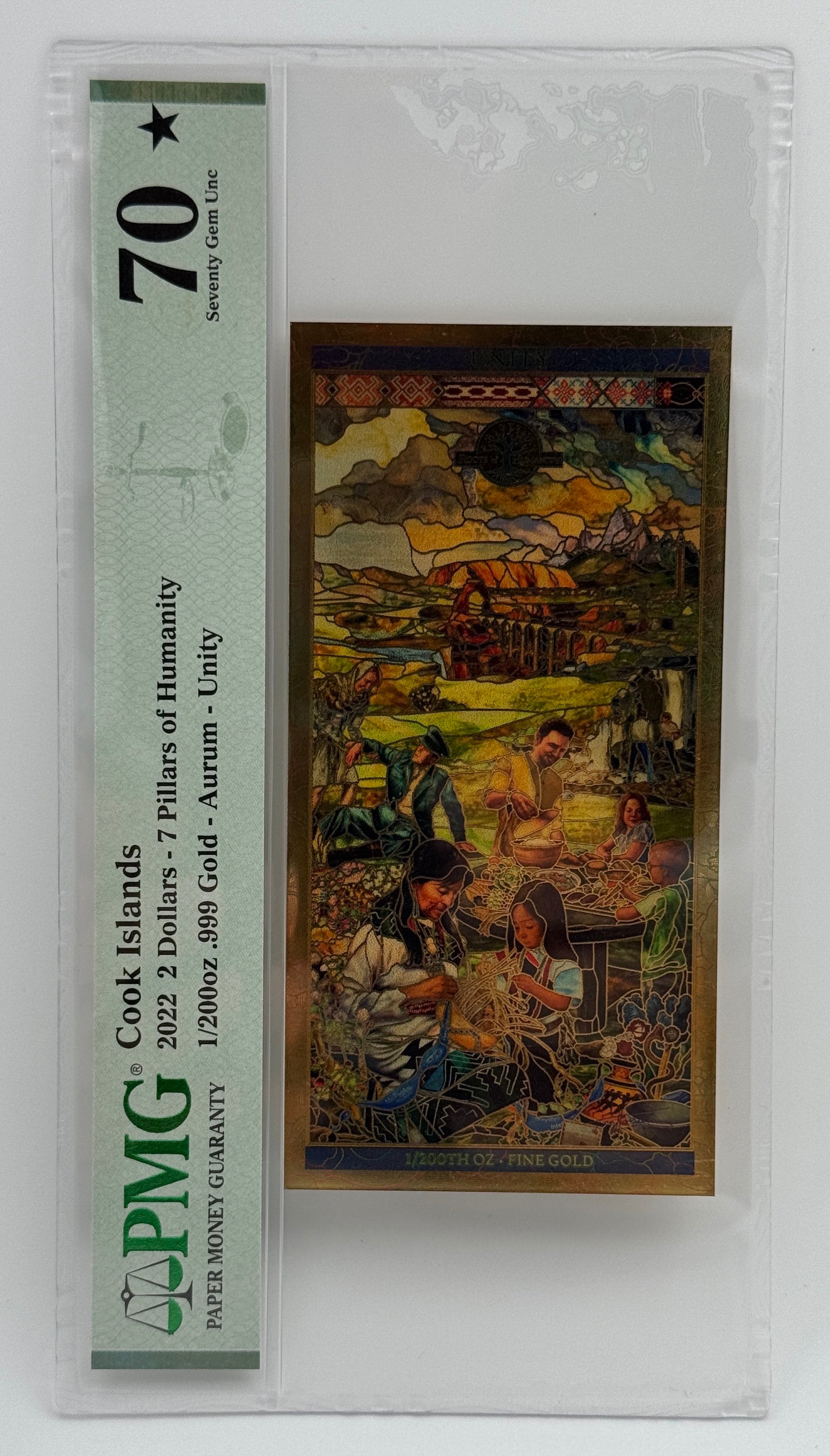 2022 Cook Islands UNITY Seven Pillars of Humanity Legal Tender 24K Gol – ZM