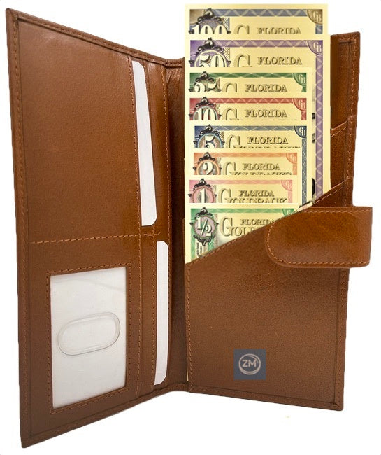 Florida Goldback Brown Wallet (Extended Bundle Pack) - Aurum Gold Note – ZM