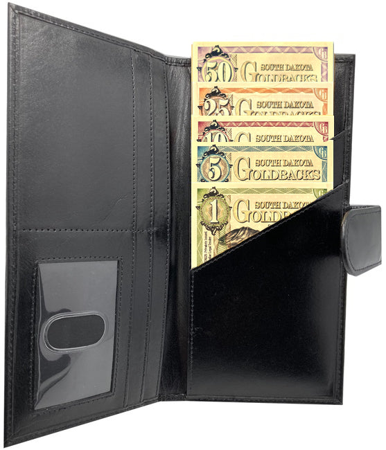 South Dakota Goldback Black Wallet (Bundle Pack) - Aurum Gold Note (24 – ZM