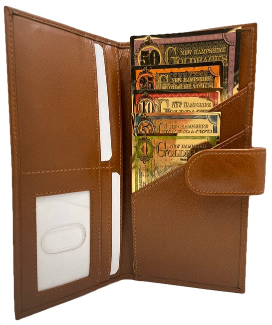 New Hampshire Goldback Brown Wallet (Bundle Pack) - Aurum Gold Note (2 – ZM