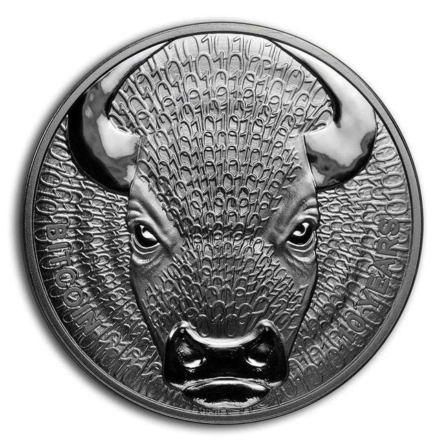 2019 1 oz Silver Sol Noctis Binary Bull Proof Coin – ZM