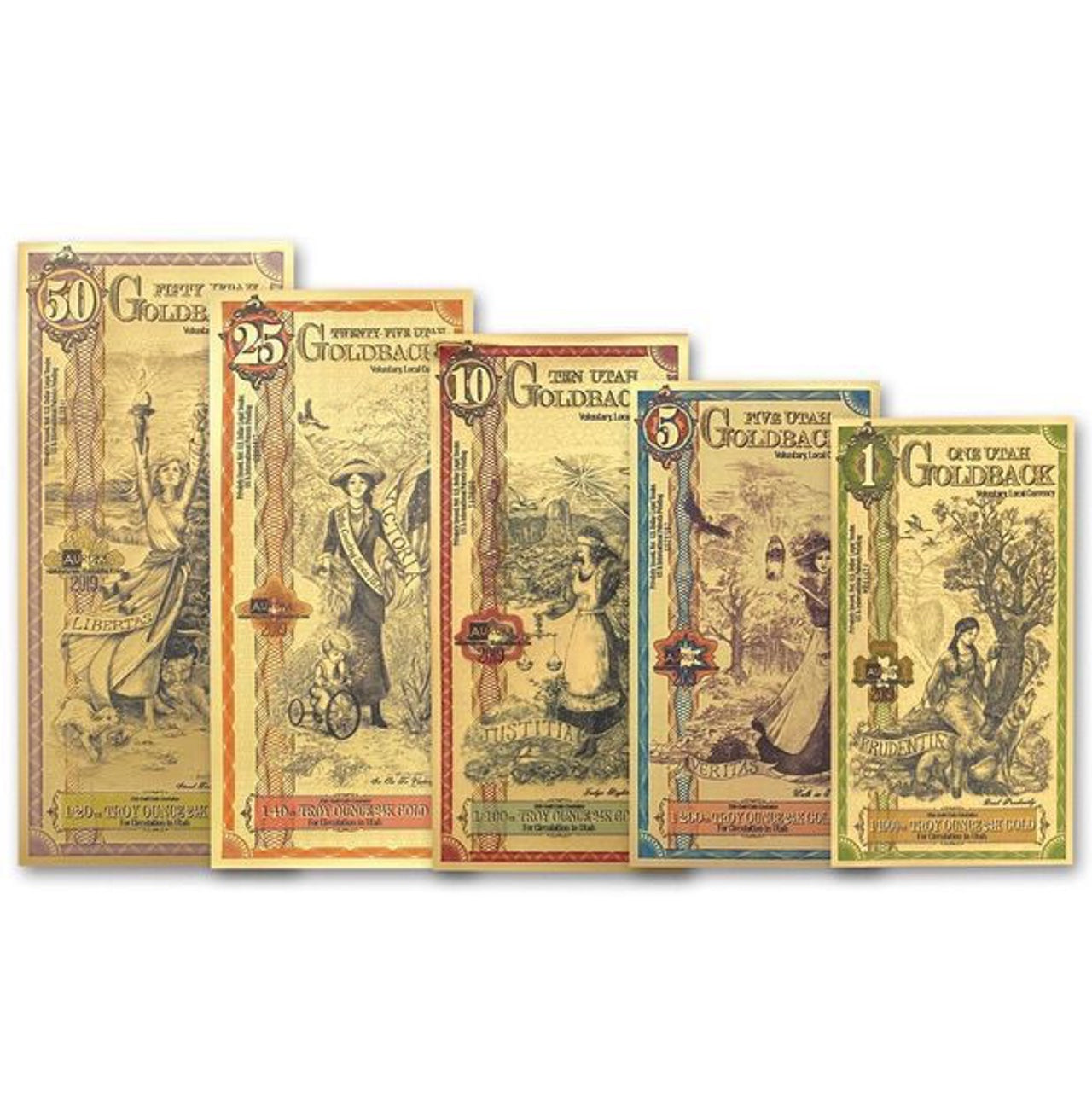 Utah Goldback (Bundle Pack) - Aurum Gold Note (24k) – ZM