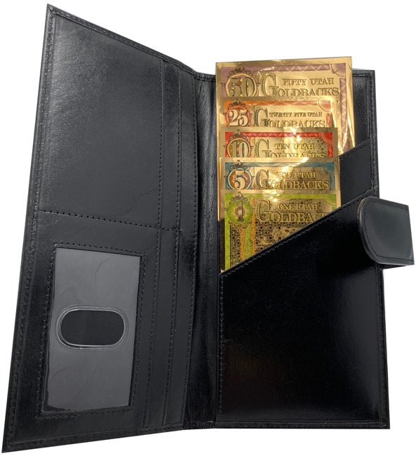 Utah Goldback Wallet Black (Bundle Pack) - Aurum Gold Note (24k) – ZM